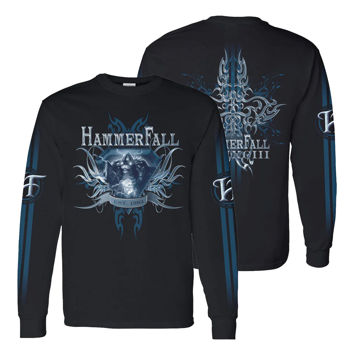 Hammerfall 1993 Black Long Sleeve T-Shirt – JSR Direct